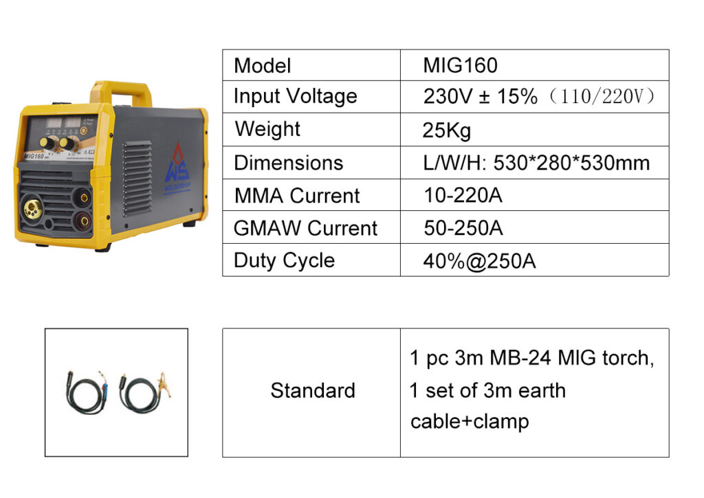 MIG160 Welding Machine - weldership