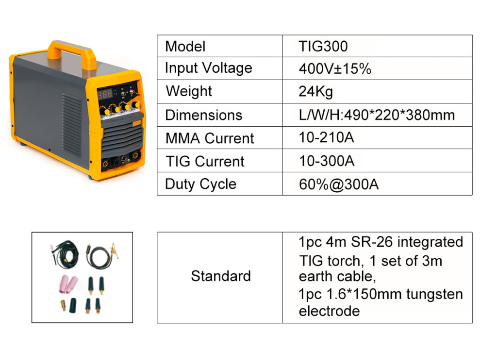 TIG300 Welding Machine - weldership