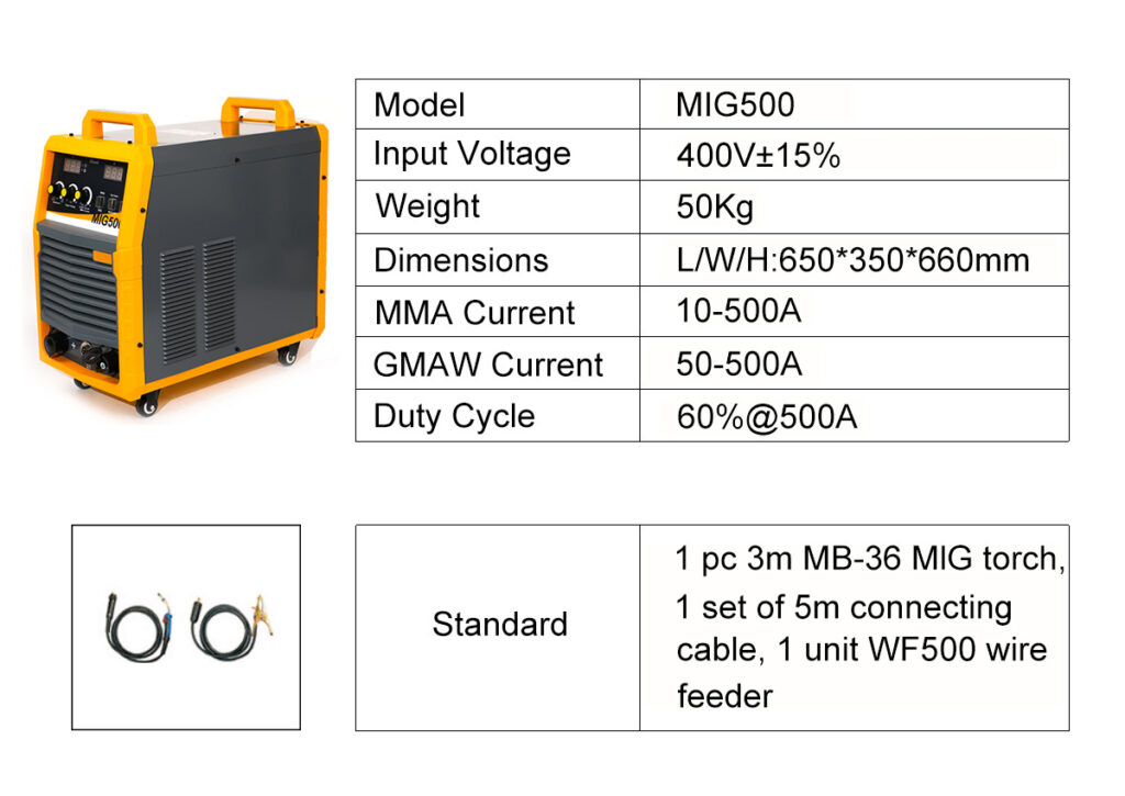 MIG500 Welding Machine - weldership